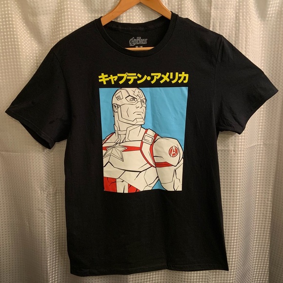 Marvel | Shirts | Disney Marvel Avengers Captain American Anime In ...